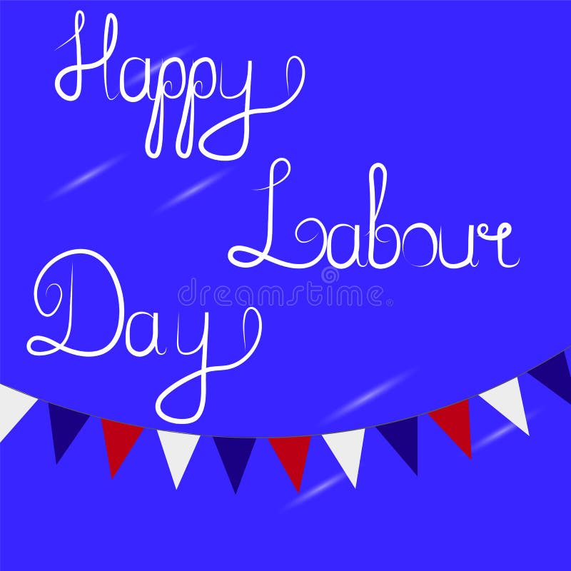 Background with the Inscription of a Happy Day of Work. Stock ...