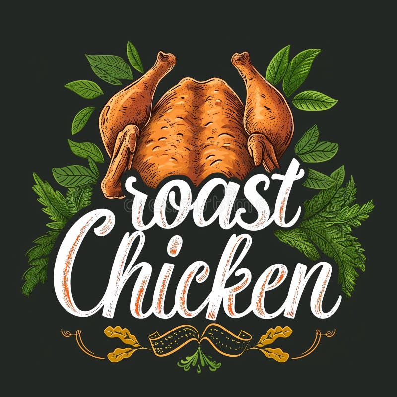 Background Inscription with the Image of Fried Chicken 1 Stock Image ...