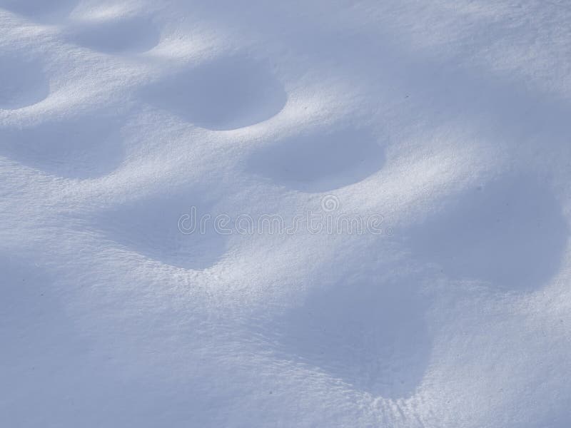 Background of Interesting Patterns on Fresh Snow Stock Photo - Image of ...