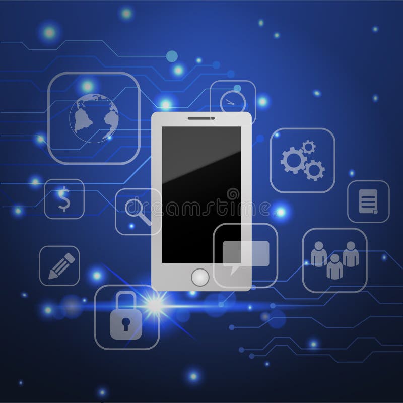 Background Interface of the Buttons in the Form of a Touch Scree Stock ...