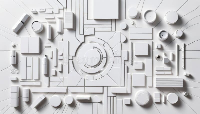 Background Background Interior Tech Space White White Modern Futuristic ...