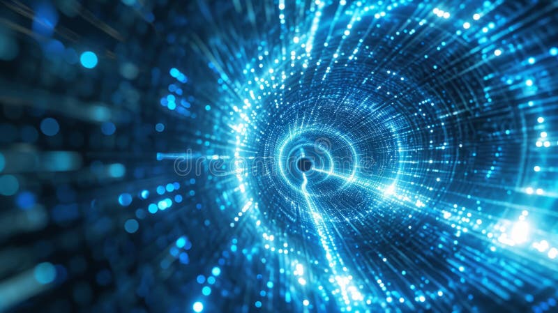 Background of Internet Byte in Cable Stock Image - Image of vortex ...