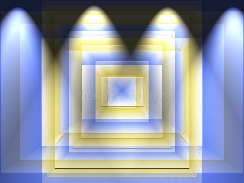 Background of Intersected Rectangles with Fantasy Four Lights from ...