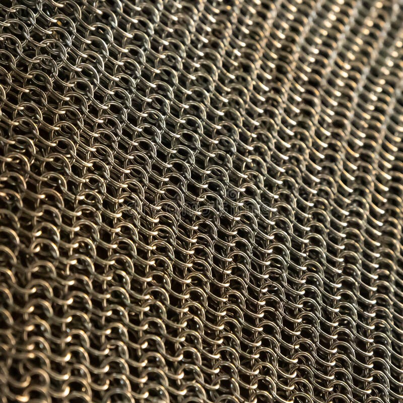 Background Iron Chain Mail of Rings Close-up Pattern Solid Stock Image ...