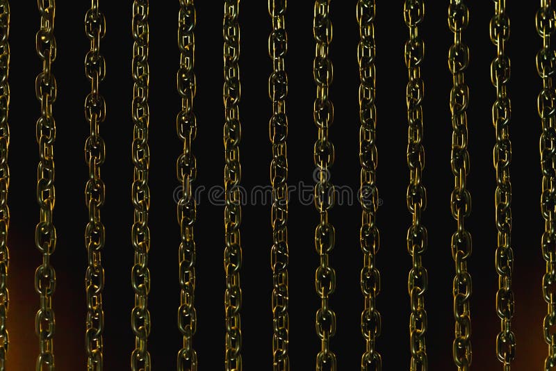 Background of Iron Chains, a Wall of Solid, Robust, Hard, Strong ...