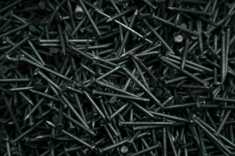 Background of Iron Nails. Nails Background Texture. Stock Image - Image ...
