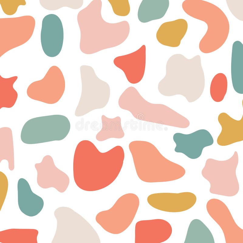 Background of Irregular Shapes of Amorphous Liquid, Colored Spots of ...