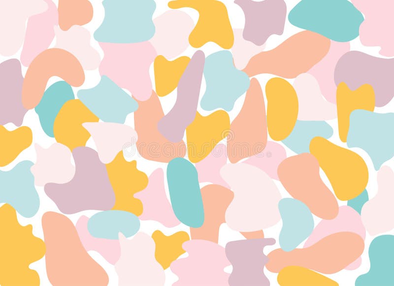 Background of Irregular Shapes of Amorphous Liquid, Colored Spots of ...