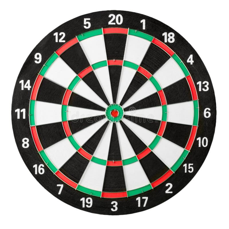 Dartboard on White Background Darts Miss the Center Target Stock Photo ... Dartboard on White Background Darts Miss the Center Target Stock Photo ...