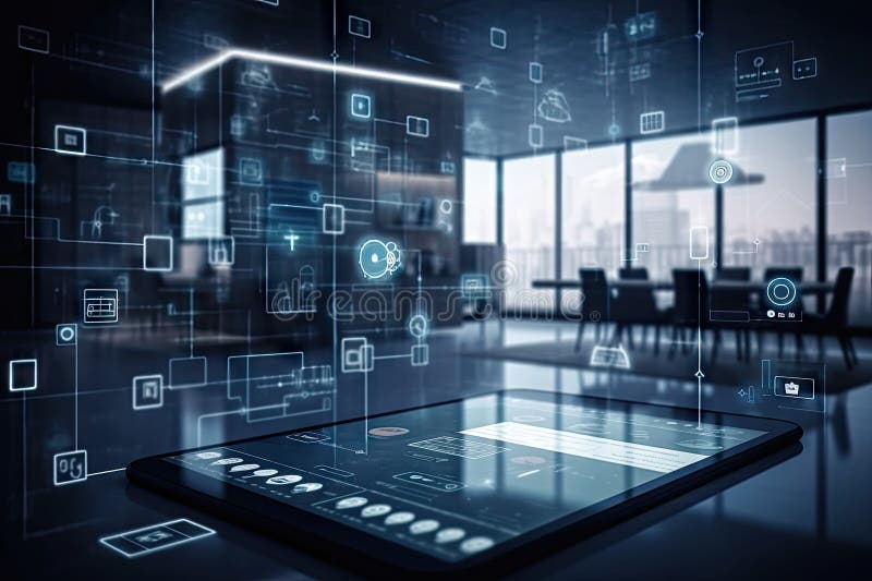 Background Isolated Home Smart Building Smart Reality Augmented Using ...