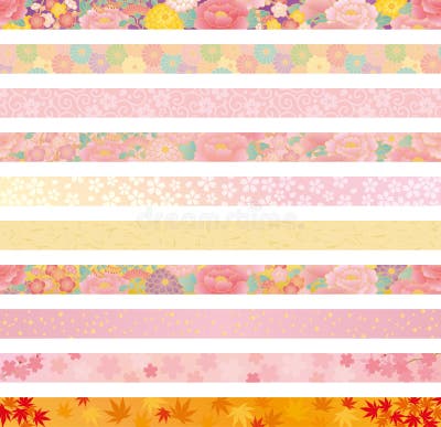 Japanese floral header stock vector. Illustration of antique - 30070287