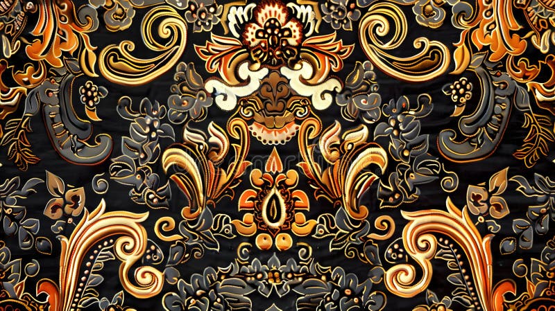 Background of Javanese Batik Motif Pattern, Indonesian Batik Motifs ...