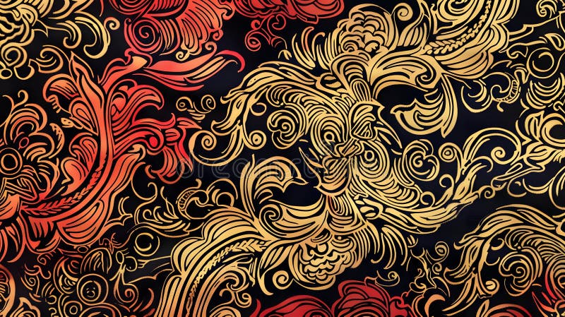Background of Javanese Batik Motif Pattern, Indonesian Batik Motifs ...