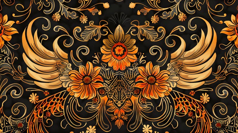 Background of Javanese Batik Motif Pattern, Indonesian Batik Motifs ...