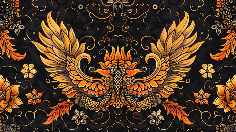 Background of Javanese Batik Motif Pattern, Indonesian Batik Motifs ...