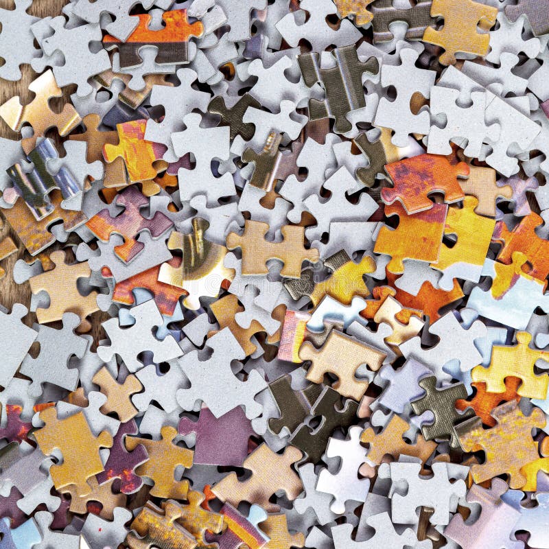 Background of Jigsaw Puzzle Pieces Stock Image - Image of pile, idea ...