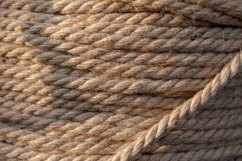 Background of Jute Rope on a Reel Close-up. Stock Photo - Image of jute ...