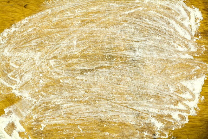 Background from a Kitchen Board with Flour Scattered on it Stock Photo ...