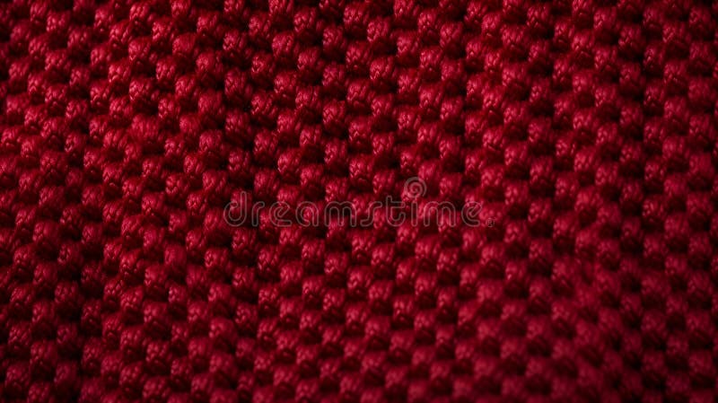 Background of a Knitted Fabric Texture in Ruby Colors. Close Up Stock ...