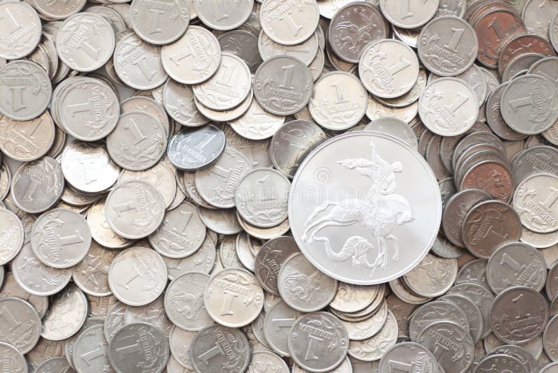 Background of a Kopeck Coin Stock Image - Image of cent, backgrounds ...