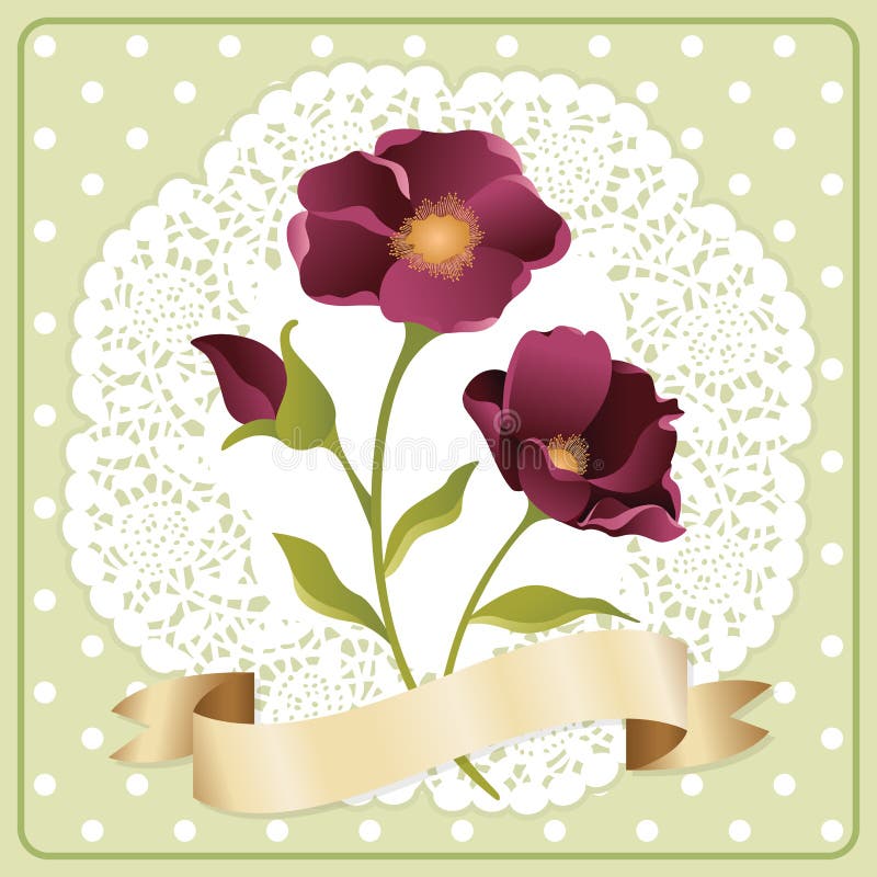 Background Label Flower stock vector. Illustration of graphic - 72697994