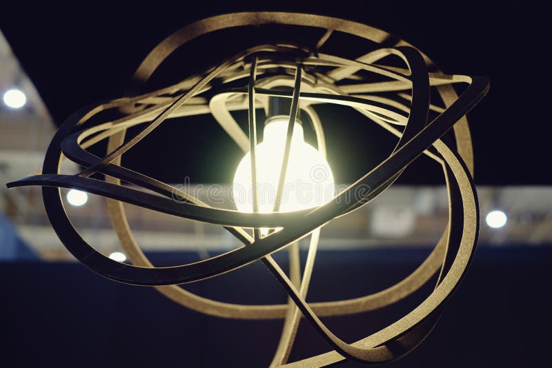 Background Lamp and Curved Shapes Stock Image - Image of decorative ...