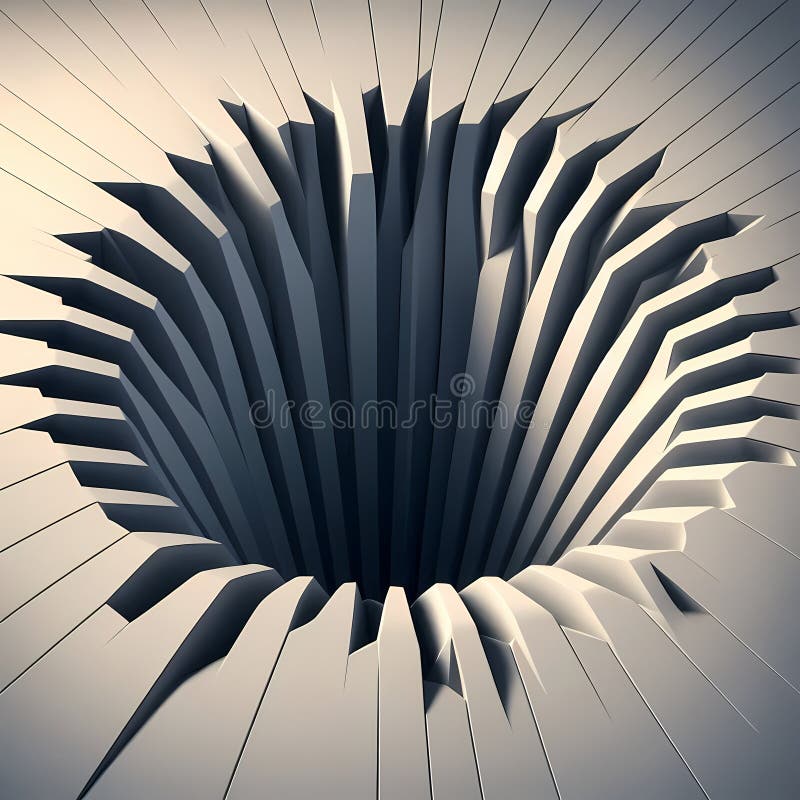 A Background with Large, Bottomless Hole, in the Middle of a Flat ...