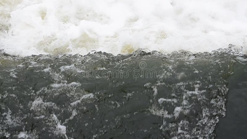 Large Flow of Water. Bubbles of Water Flow. Stock Video - Video of ...