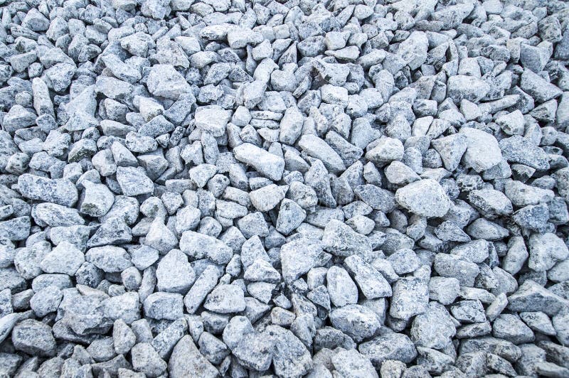 Background from a Large Fraction of Crushed Stone Stock Photo - Image ...