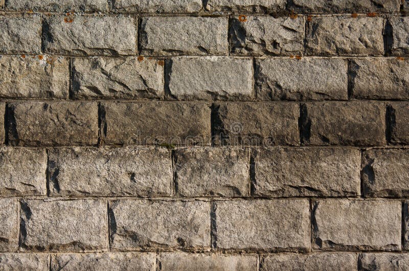Background of a Large Old Brick, Gray Large Brick Stock Photo - Image ...