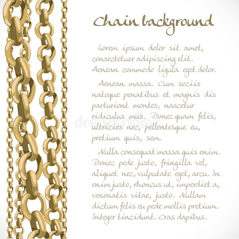 Background from Large and Small Chain Stock Vector - Illustration of ...