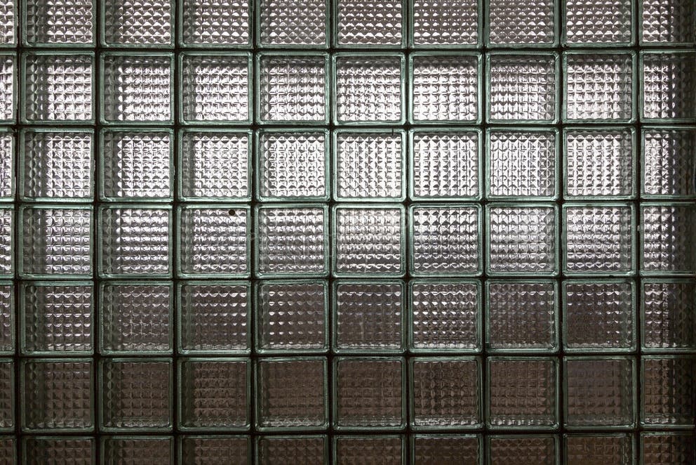 Background of Large Square-shaped Glass Blocks Stock Image - Image of ...