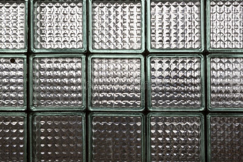Background of Large Square-shaped Glass Blocks Stock Photo - Image of ...