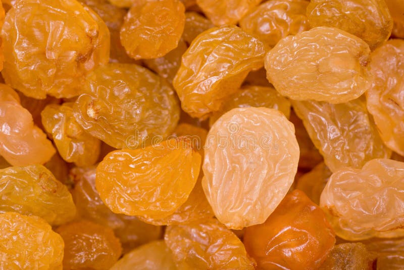 Background of Large Yellow Raisins Close Up Stock Image - Image of ...