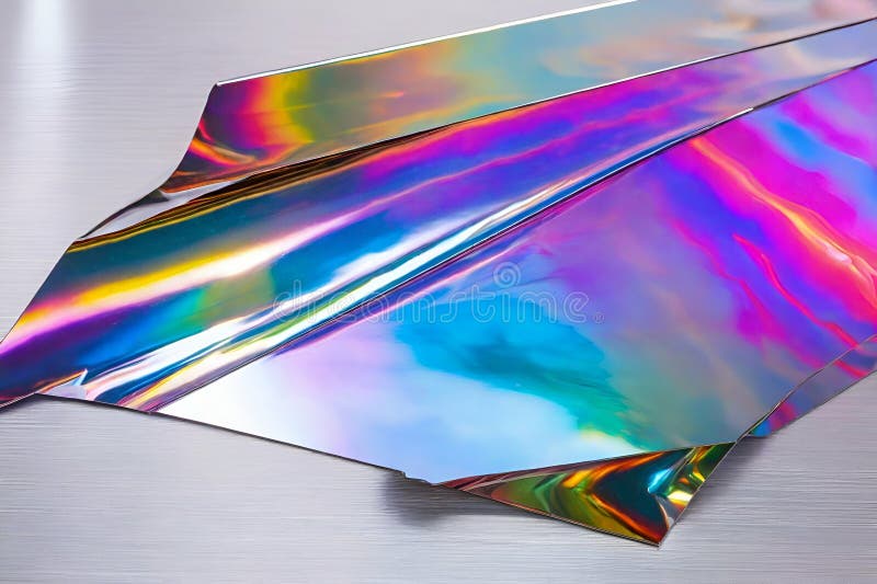 Background Laser Silver Color Holographic Mirror Reflective Surface ...