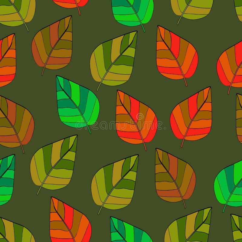 Background of leaves. stock vector. Illustration of natural - 39042917