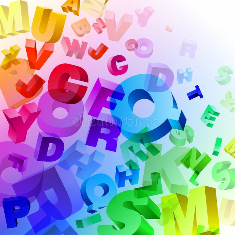 Green Random Letters School Background Stock Illustrations – 192 Green ...