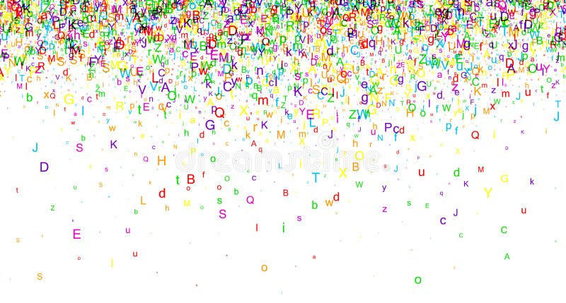 Background with letters. stock vector. Illustration of blue - 91443697