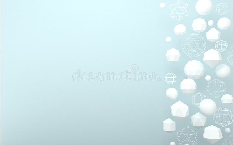 Background with Light Abstract Shapes Stock Illustration - Illustration ...