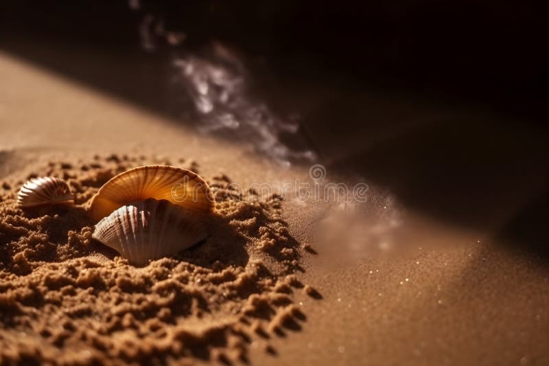 Background of Light Beach Sand with Space for Text. with Generative AI ...