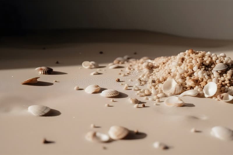 Background of Light Beach Sand with Space for Text. with Generative AI ...