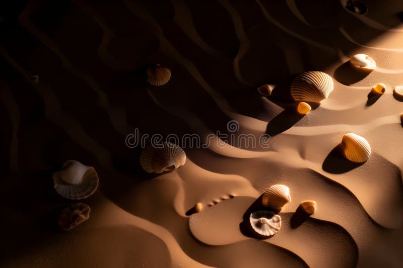 Background of Light Beach Sand with Space for Text. with Generative AI ...