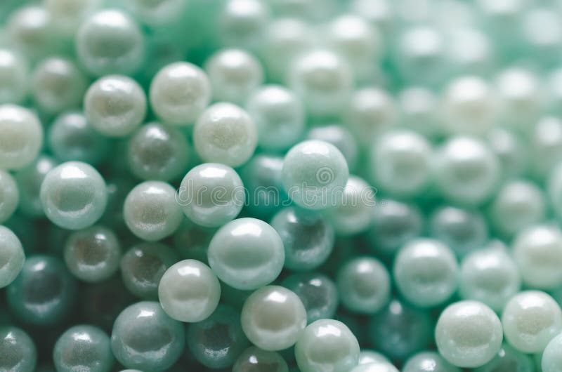 Background of Light Blue Edible Pearls. Stock Image - Image of pearls ...