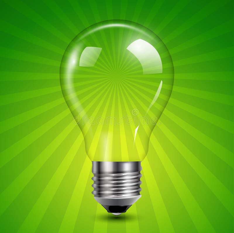 Background with light bulb stock vector. Illustration of creativity ...