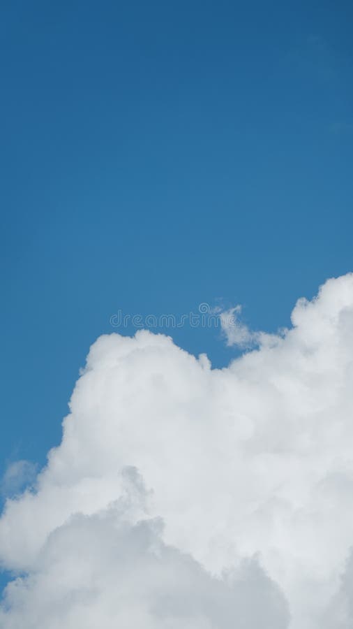 Background of Light Calm Clouds Changes Shape. Clouds Running Across ...