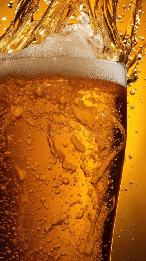 Background of Light Golden Beer Stock Illustration - Illustration of ...