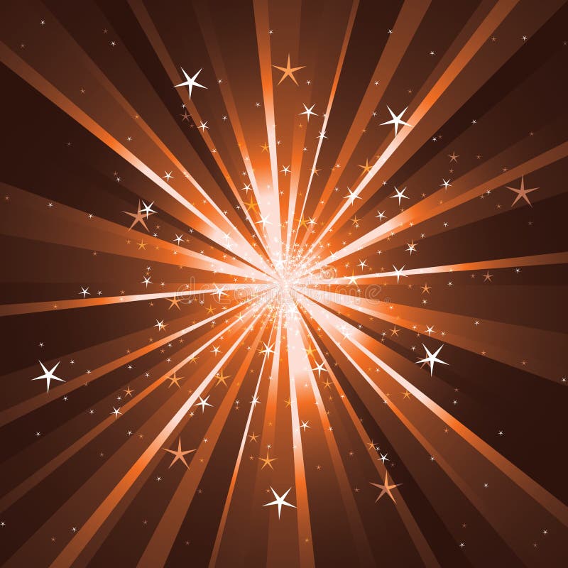 Sun Rays and Stars stock vector. Illustration of radial - 21319268