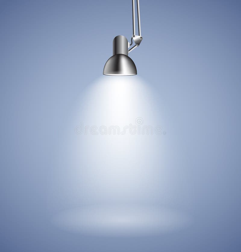 Background with Lighting Lamp. Empty Space for Stock Vector ...