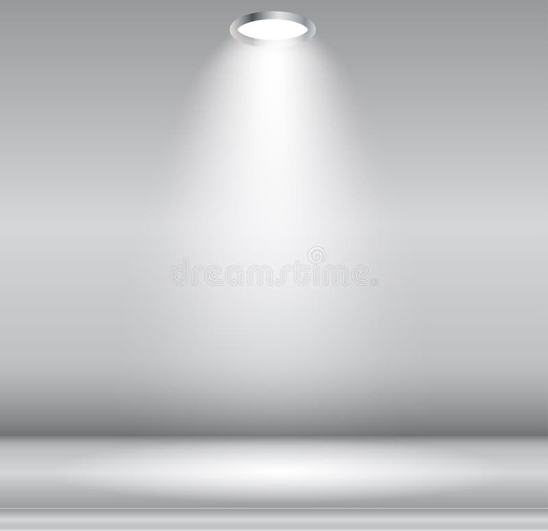 Background with Lighting Lamp. Empty Space for Stock Vector ...