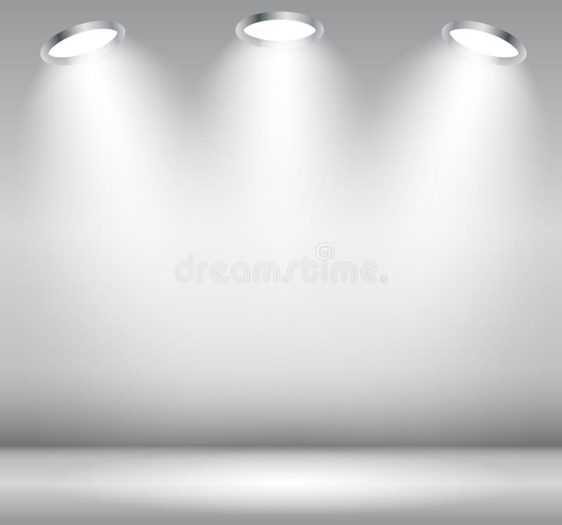 Background with Lighting Lamp. Empty Space for Stock Vector ...